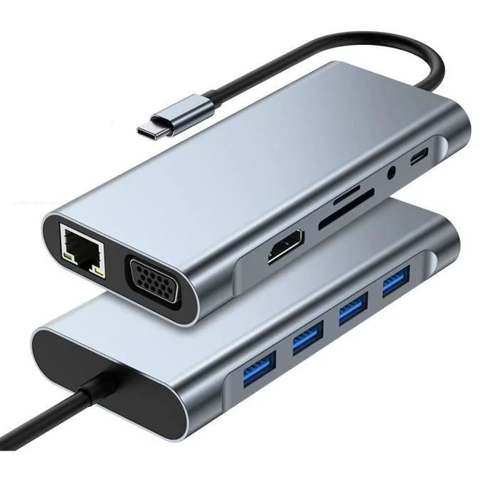 Adaptateur multiport USB-C 11 en 1 • Mediazone Maroc