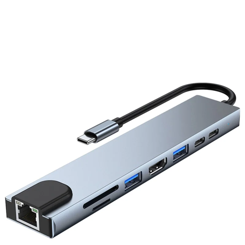 Adaptateur multiport USB-C 8 en 1 • Mediazone Maroc