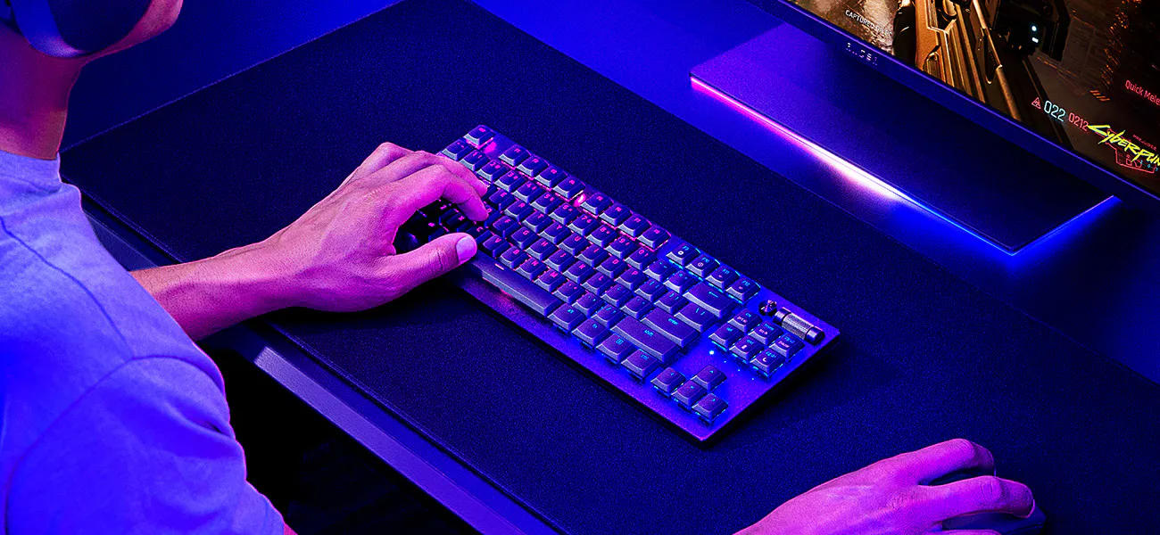 Clavier gaming sans fil ultra-mince Razer DeathStalker V2 Pro ...